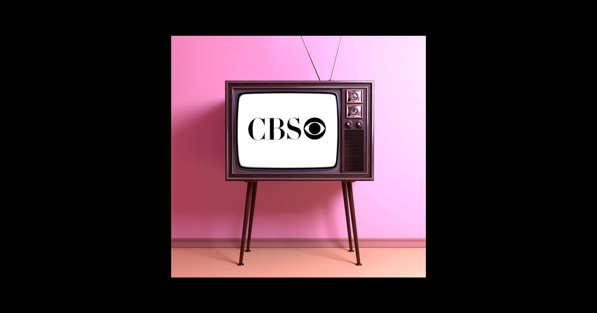 CBS Logo - Cbs Logo On Old Tv Set - Sticker | TeePublic