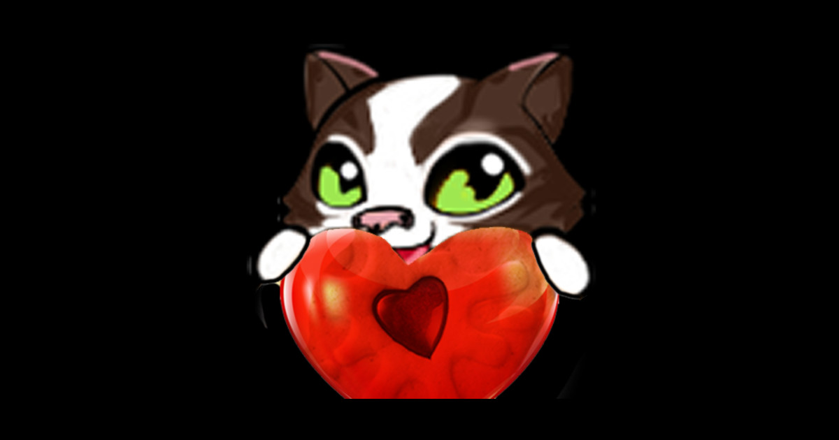 Simba Jammy Dodger - Jammy Doger Artwork Simba Cat Love Hear - Sticker ...