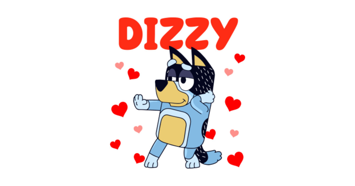 Vintage Dizzy Bluey Cartoon - Bluey - T-Shirt | TeePublic