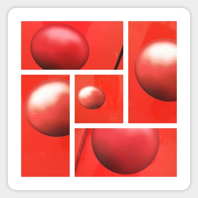FIVE SHINY RED BUTTONS - Five Shiny Red Buttons - Sticker | TeePublic