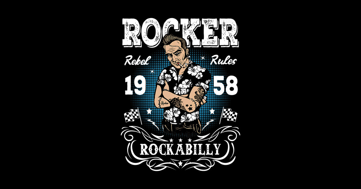 50s Rockabilly Rocker Rockabilly 1958 - Rock - Posters and Art Prints ...