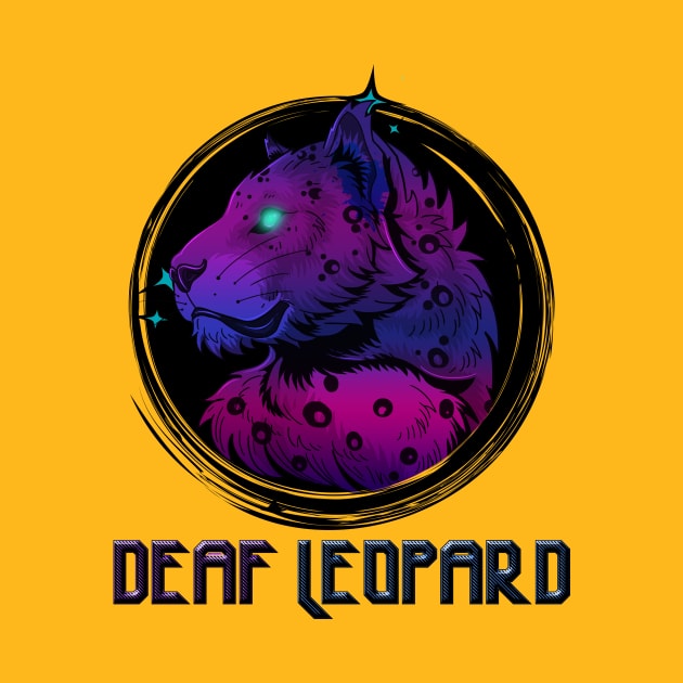 DEAF LEOPARD - Heavy Metal - T-Shirt | TeePublic