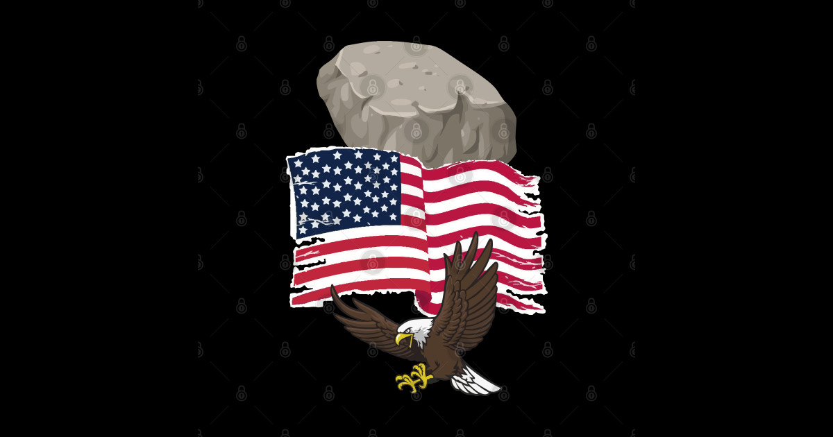 Rock Flag Eagle - Charlie Kelly - Sticker | TeePublic