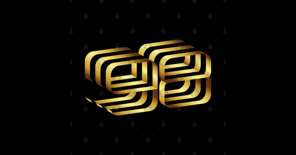 98 - Gold - 98 - Sticker | TeePublic