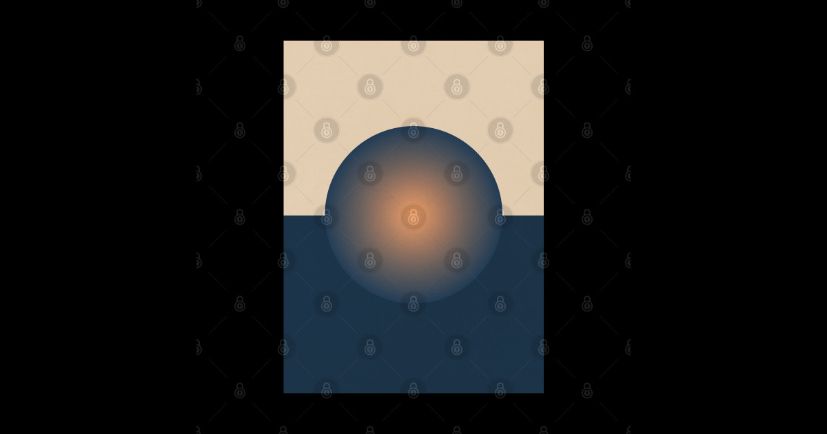 Contemporary Minimalist Round 1 - Round - Sticker | TeePublic