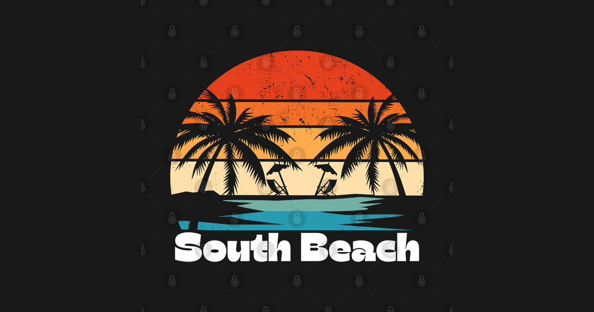 miami beach vibes - South Beach - T-Shirt | TeePublic