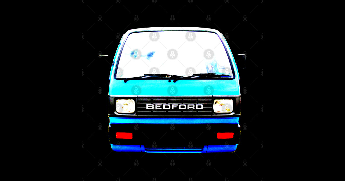 Bedford Rascal 1980s classic microvan high contrast - Bedford - Sticker ...