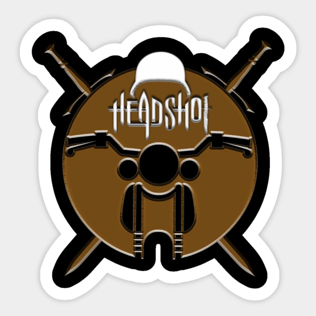 Head Shot - Motorbike - Sticker | TeePublic