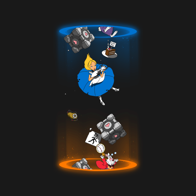 Alice Through the Portal - Alice In Wonderland - T-Shirt | TeePublic
