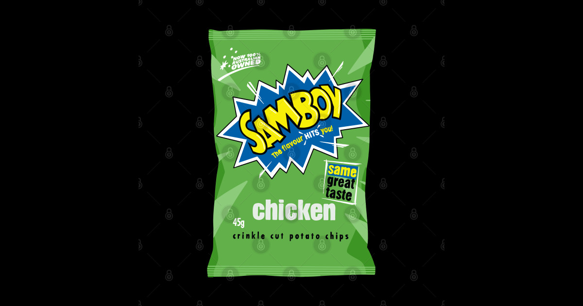 Samboy Chicken Chips - 90s - Posters and Art Prints | TeePublic