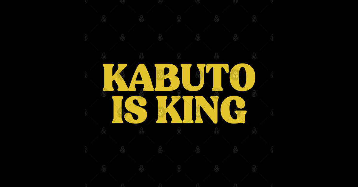 Kabuto Is King - Kabuto King - Sticker | TeePublic