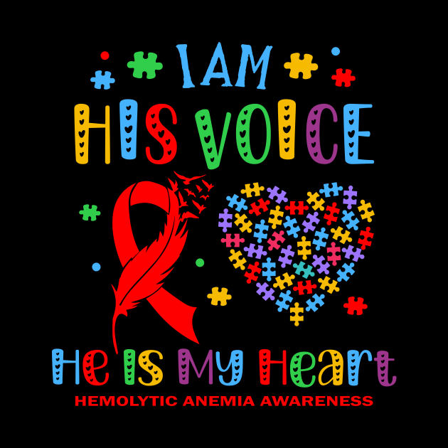Hemolytic Anemia Awareness Support Red Ribbon - Hemolytic Anemia ...