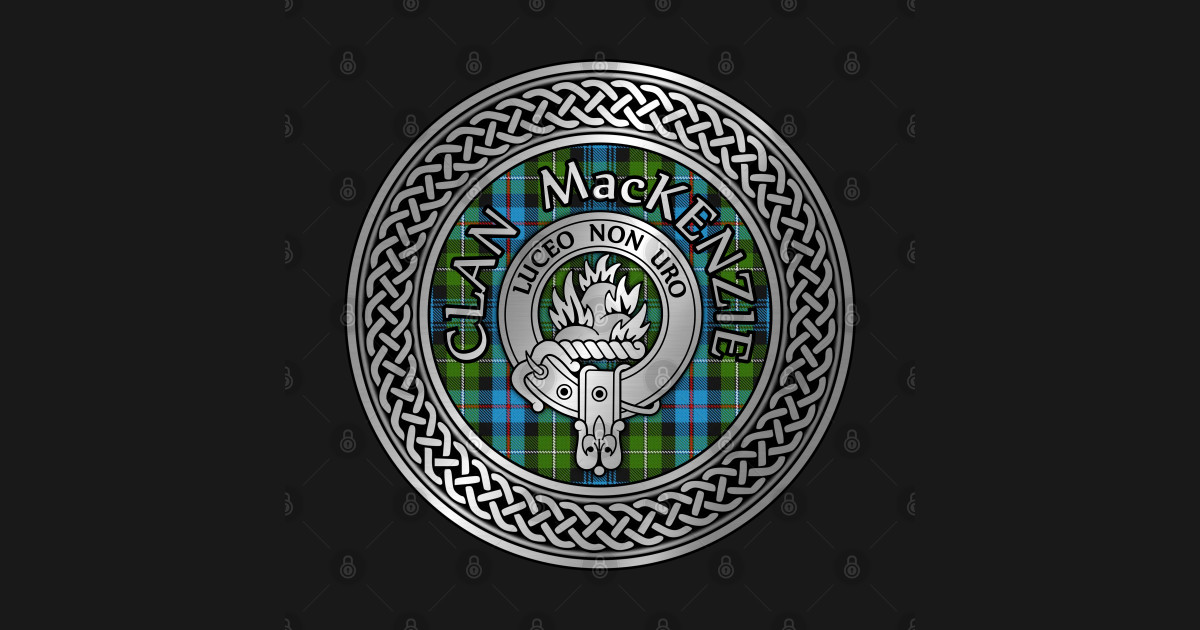Clan MacKenzie Crest & Tartan Knot - Mackenzie - T-Shirt | TeePublic