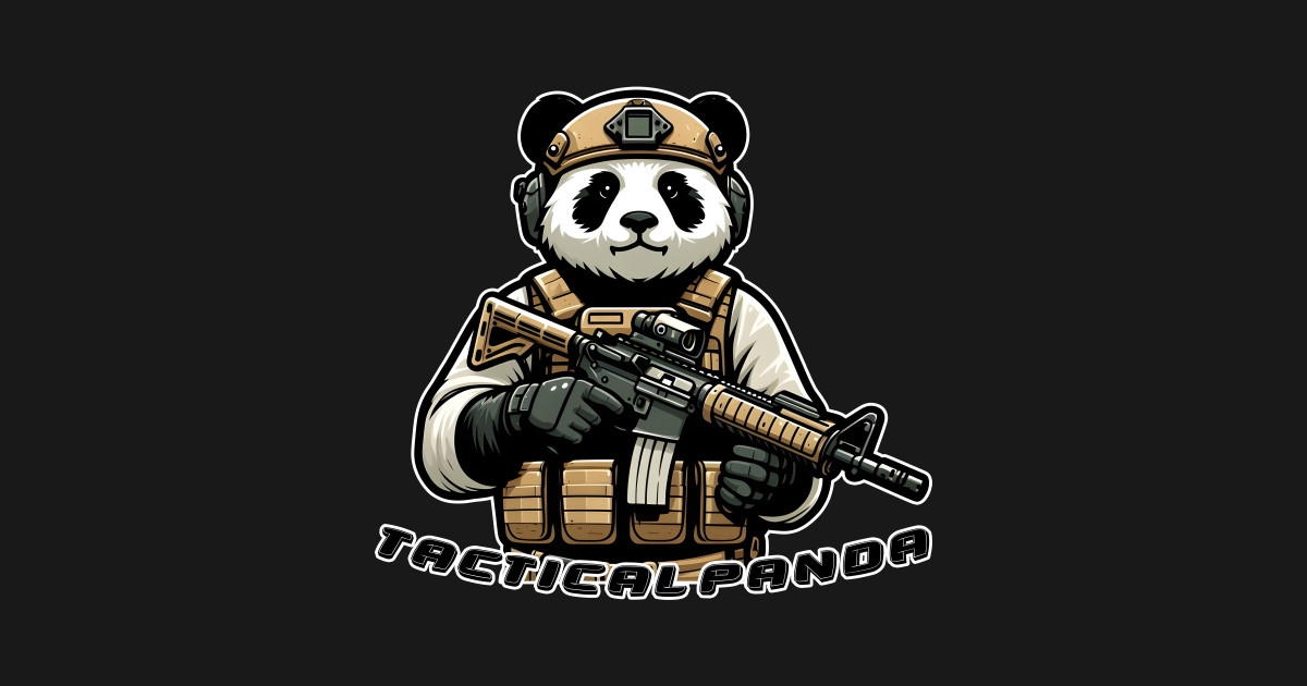 Tactical Panda - Panda - T-Shirt | TeePublic
