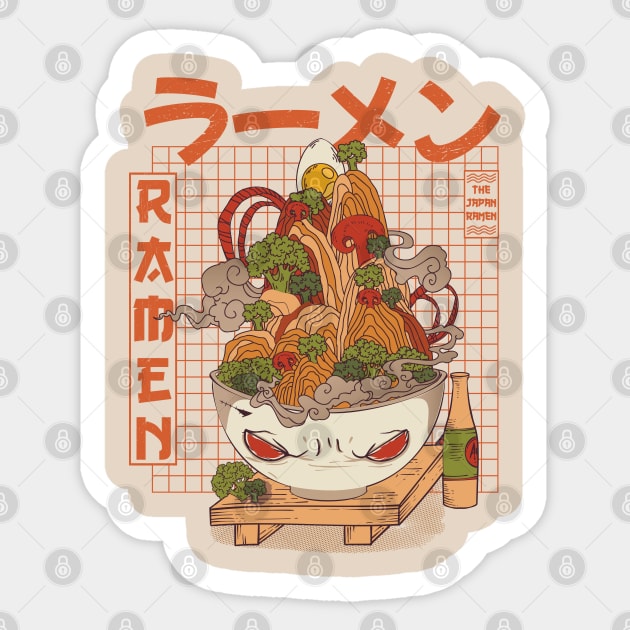 The Japanese Ramen Noodles - Ramen - Sticker | TeePublic