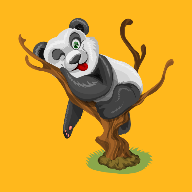Winking Panda - Cute Pandas - T-Shirt | TeePublic