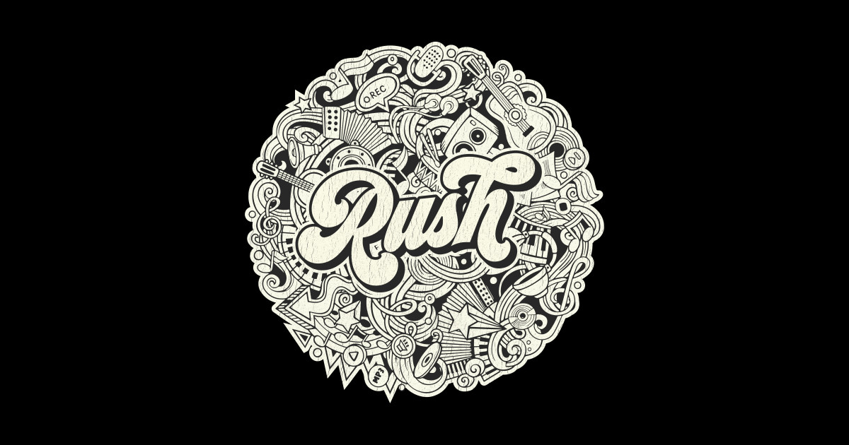 Vintage Circle - Rush - Rush - Sticker | TeePublic