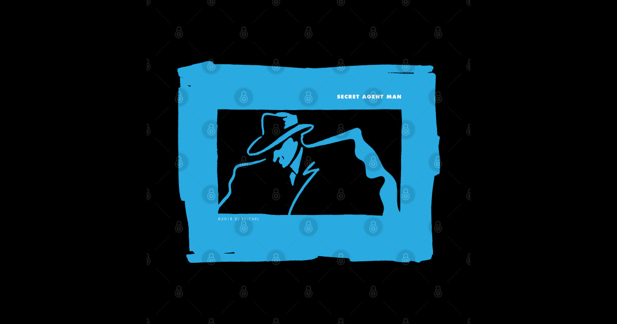 Secret Agent Man - Secret Agent - Sticker | TeePublic