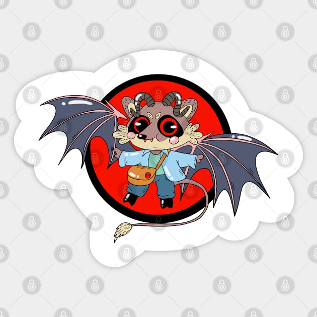 Raccoon devil, raccoon demon,Raccoon devil sticker,raccoon demon ...