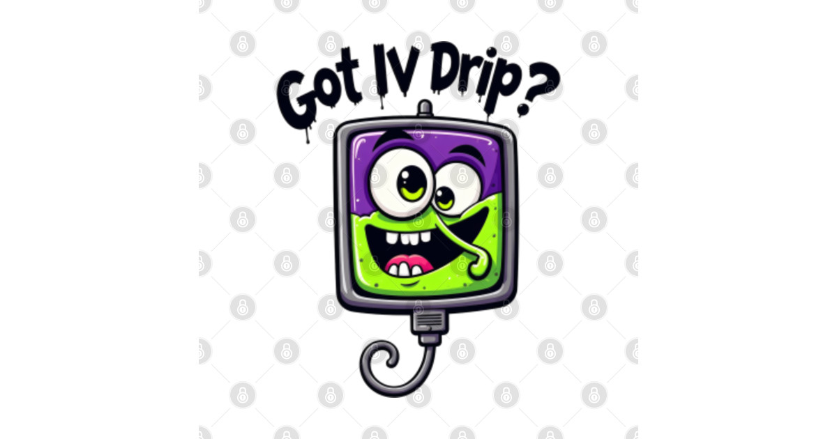 Cartoon Got IV Drip - Cartoon Iv Drip - T-Shirt | TeePublic