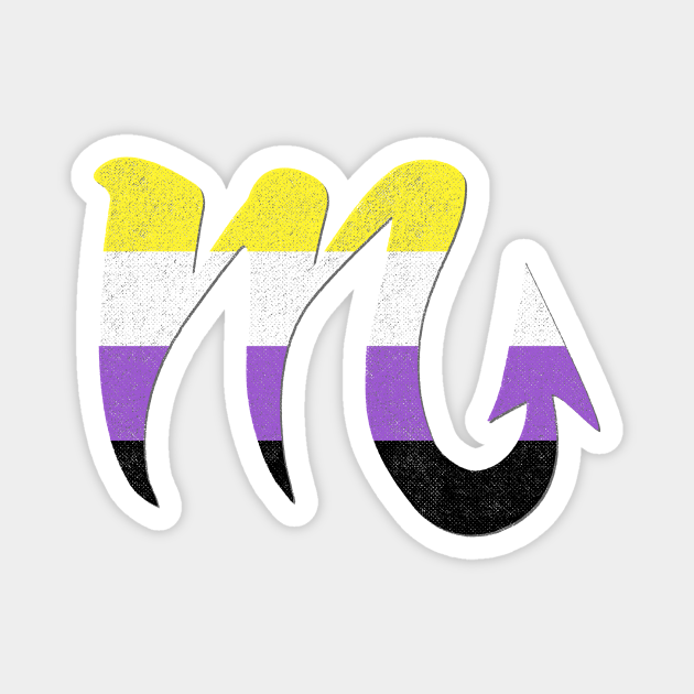 Nonbinary Scorpio Pride Flag Zodiac Sign Scorpio Magnet Teepublic