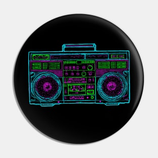 Boombox Retro 90s 80s Vintage Style Pins and Buttons for Sale | TeePublic