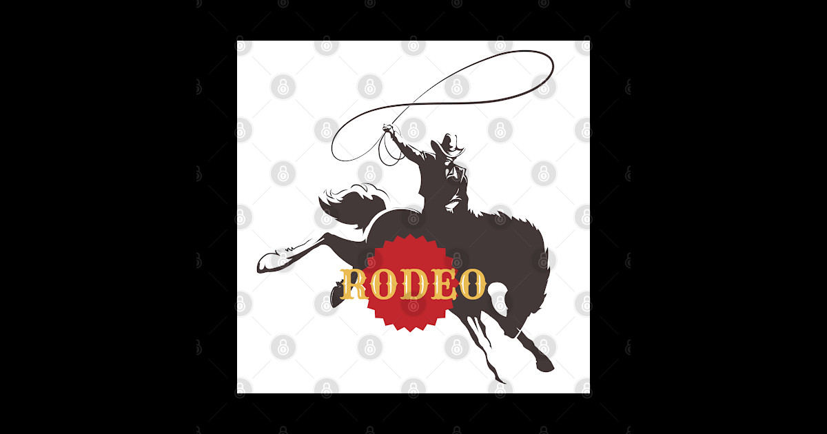 Cowboy Ride Bucking Horse - Rodeo Cowboy - Posters and Art Prints ...