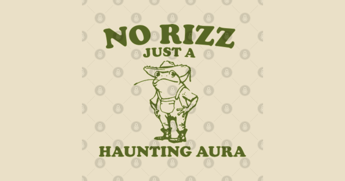 No Rizz Just A Haunting Aura Vintage Style shirt, Retro Unisex Adult T ...