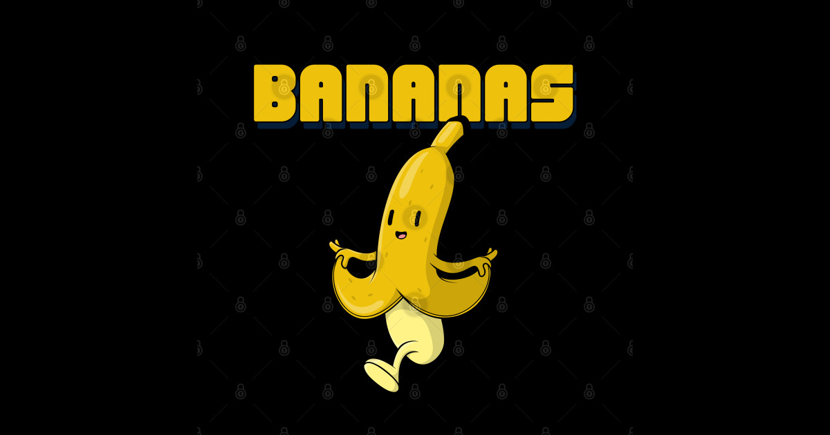 Banana flying art humor - Banana Humor - Sticker | TeePublic