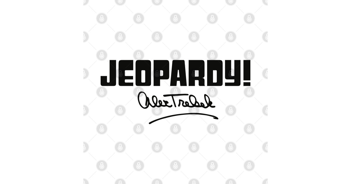 Jeopardy Alex Trebek Signature - Black - Alex Trebek - Crewneck ...