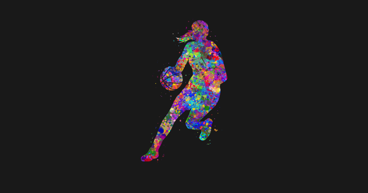 Basketball player girl watercolor - Basketball Girl - T-Shirt | TeePublic