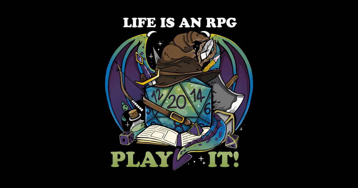 Rpg Life - Rpg Game - Sticker | TeePublic