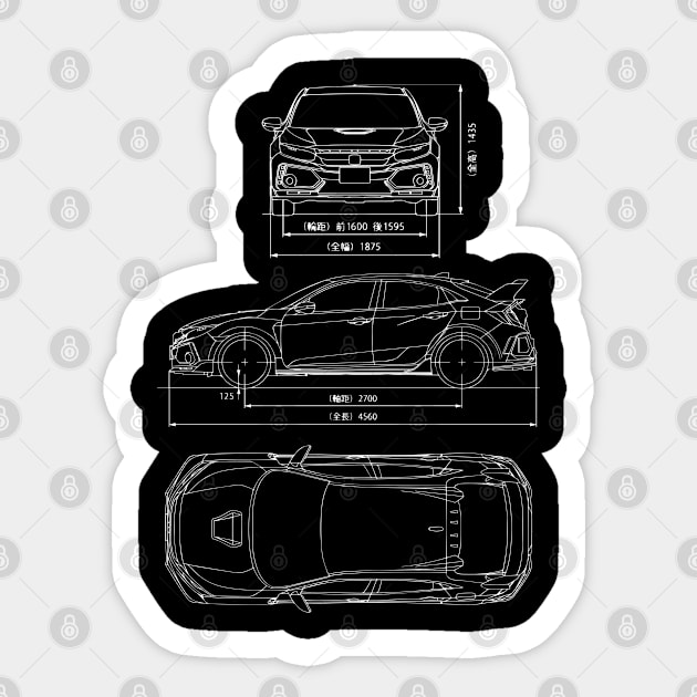 Honda Civic Type R - Civic Type R - Sticker | TeePublic