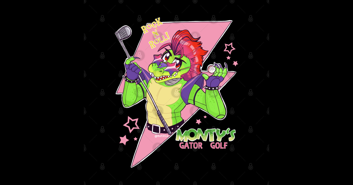 Monty's Gator Golf - Fnaf - Posters and Art Prints | TeePublic