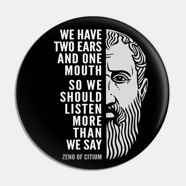 Zeno Quotes About Listening Zeno Of Citium Inspirational Stoicism