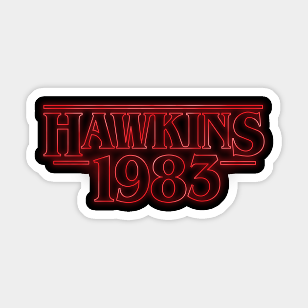 Hawkins 1983 - Stranger Things - Sticker | TeePublic