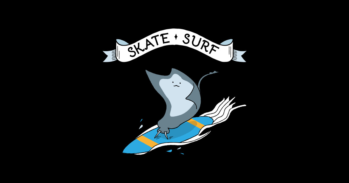 Skate • Surf. Surfing Fish. - Fish Pun - T-Shirt | TeePublic