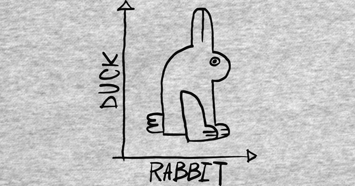 Duck Or Rabbit - Illusion - T-Shirt | TeePublic