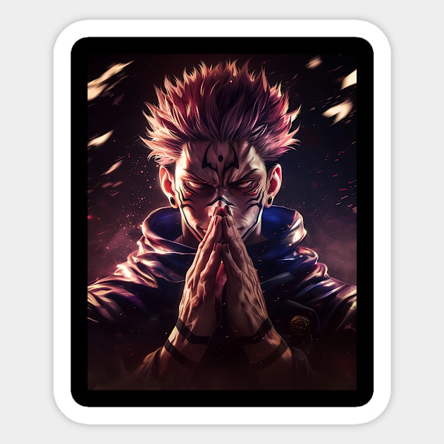 The Curse God v2 - Anime Art - Sticker | TeePublic