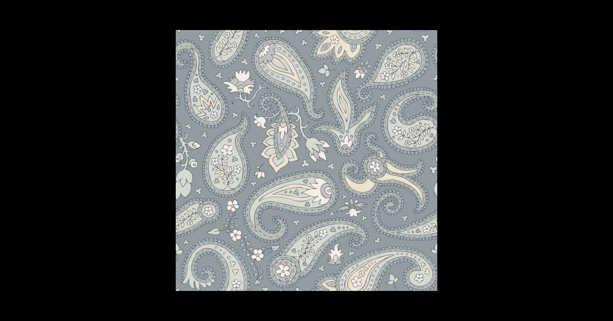 non-directional traditional paisley in neutral colors - Paisley Pattern ...