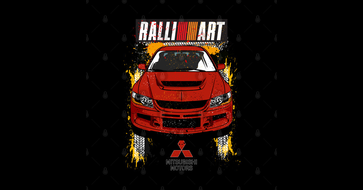 Lancer Evo IX - Ralliart - Ralliart - Sticker | TeePublic