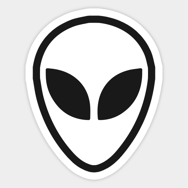 Alien Face - Alien Face - Sticker | TeePublic