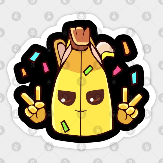 Peely Parade Banana Vibes - Parade Banana - Sticker | TeePublic