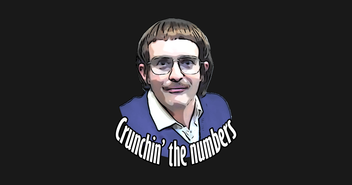 Crunching the Numbers - Chit Crunching Numbers - T-Shirt | TeePublic