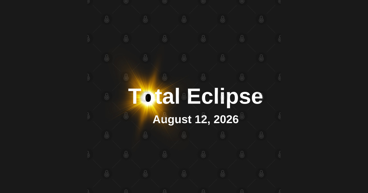 Total Solar Eclipse 2026 - Eclipse 2026 - T-Shirt | TeePublic