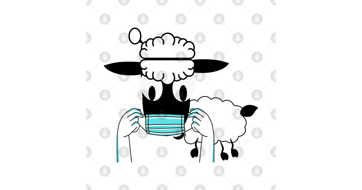sheeple with face mask - Sheeple Mask - T-Shirt | TeePublic