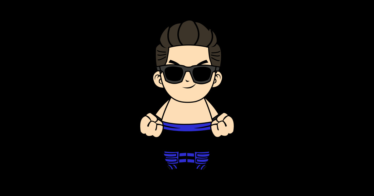 Johnny Cage Chibi - Johnny Cage - Sticker | TeePublic