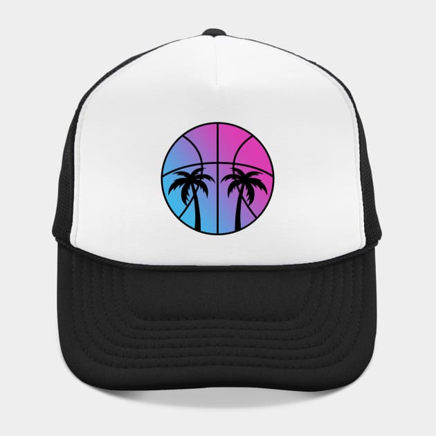 Miami Vice Beach Basketball - White - Miami Vice - Hat | TeePublic