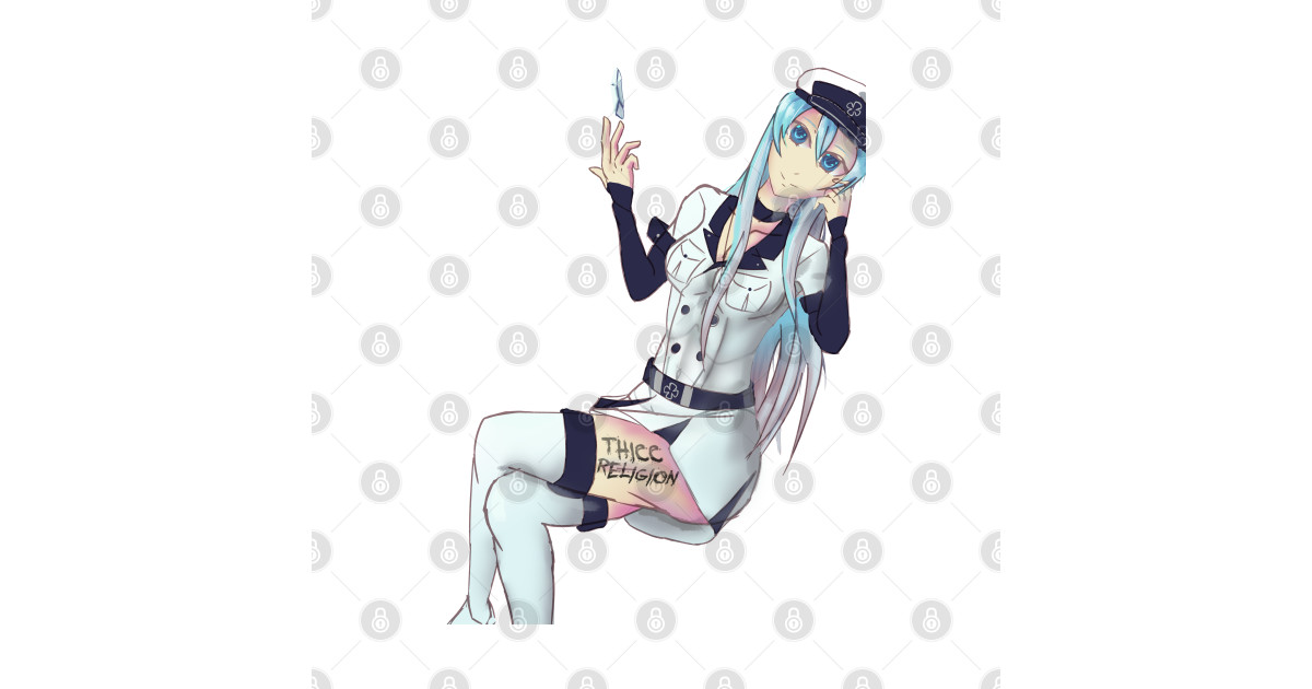 Esdeath Thicc Religion Artwork - Esdeath - T-Shirt | TeePublic