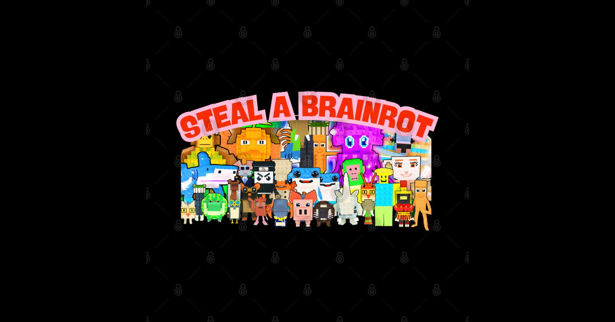 Steal a Brainrot Roblox - Steal A Brainrot Roblox - Sticker | TeePublic